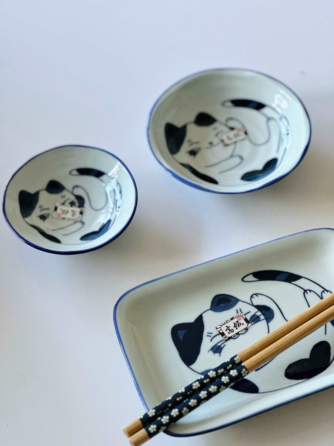 Japanese-style dinner set - Cat – Bluewhite